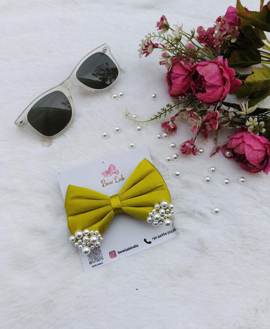 Royal Pearl Bow - Deep Yellow – Bow Lab